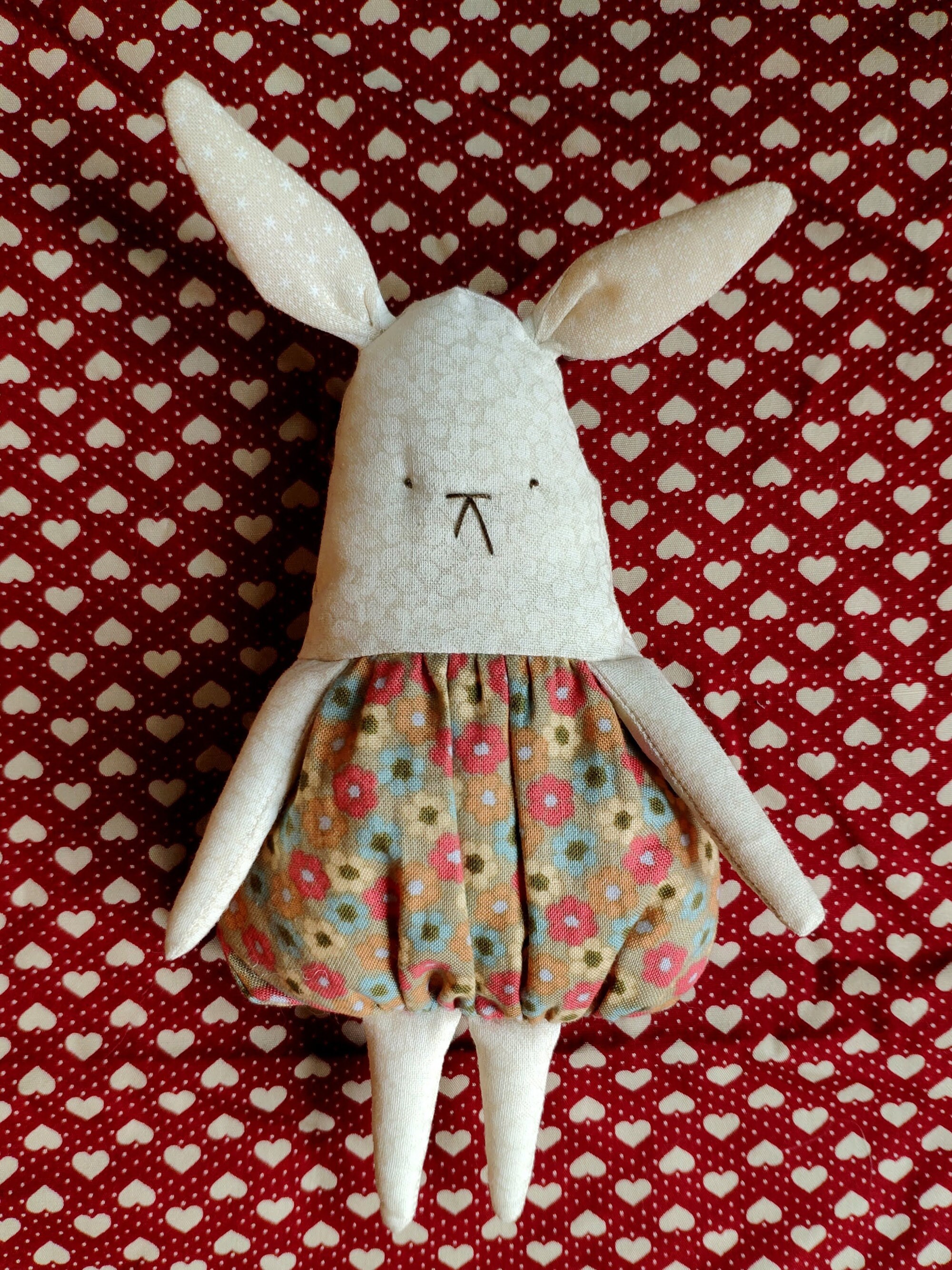Bunny Sewing Pattern Pdf, DIY Sewing Pattern, Textile Soft Anti Stress ...