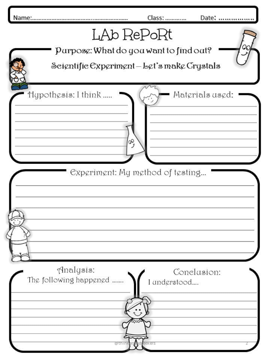 Digital Download Lab Report, Elementary School, Grade3-5, Unit Study IB ...