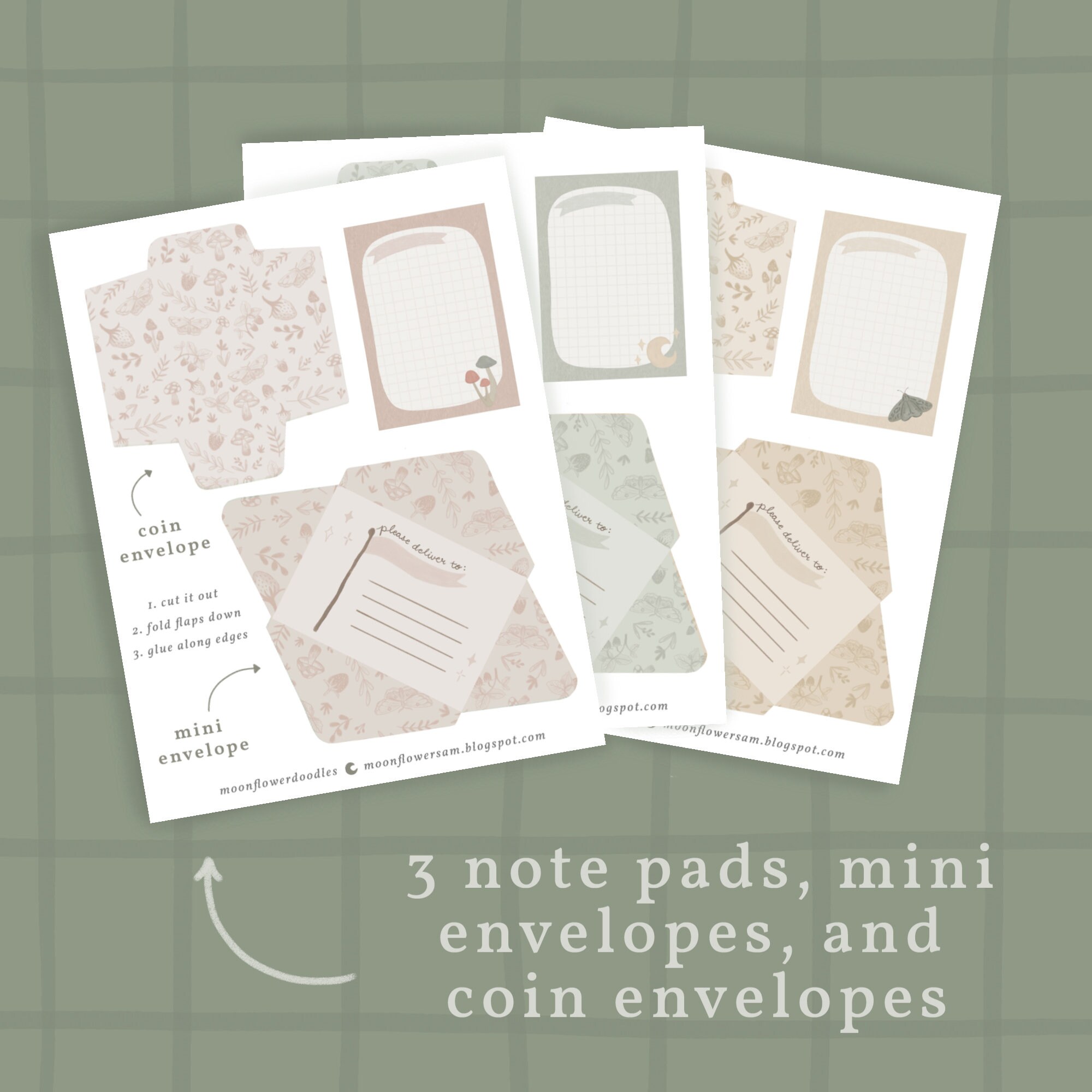 Printable Pen Pal Kit | Cottagecore! | Digital Download Stationery Set ...