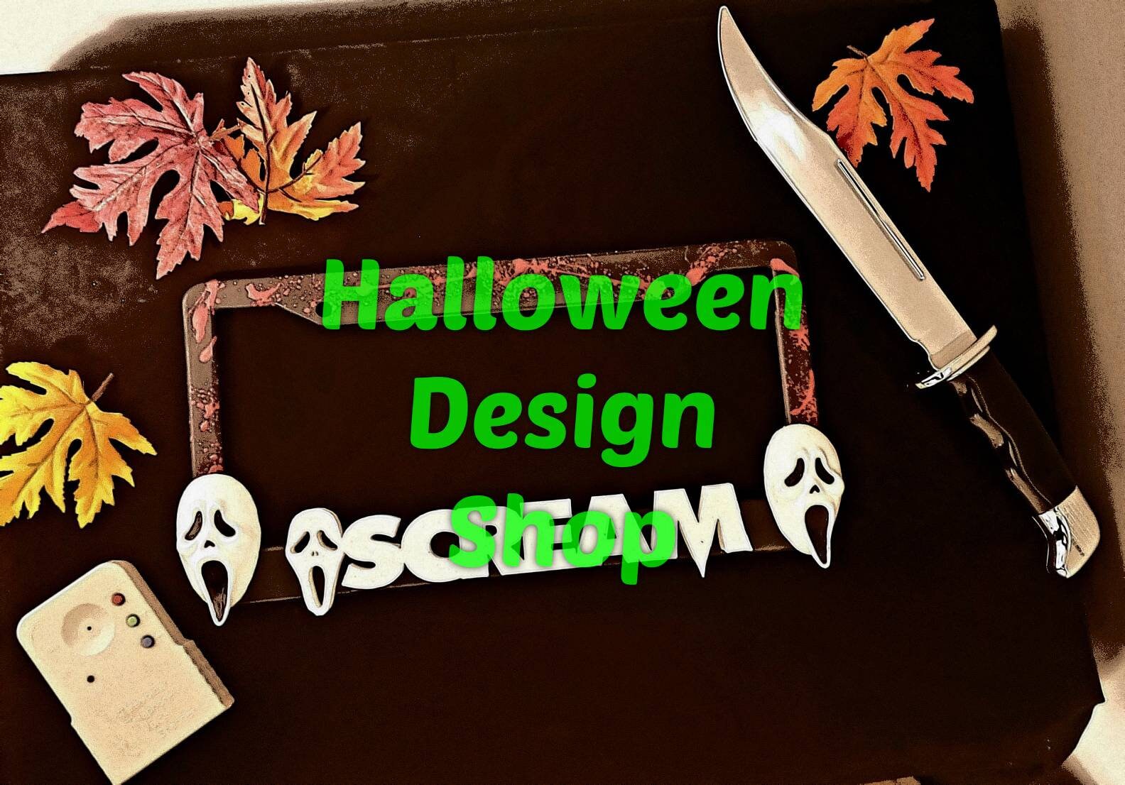 Custom Halloween Scream Ghostface License Plate Frame Stab - Etsy UK