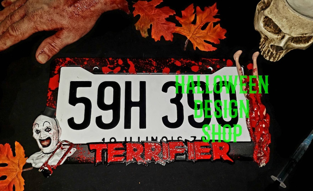 Handmade Custom ultimate Terrifier Art the Clown Bloody License Plate ...