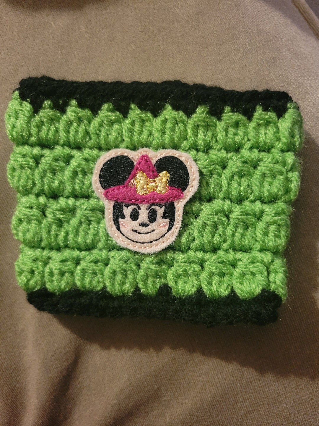 Acid Green With Witch Minnie Cup Sleeve Cup Cozy Disney - Etsy