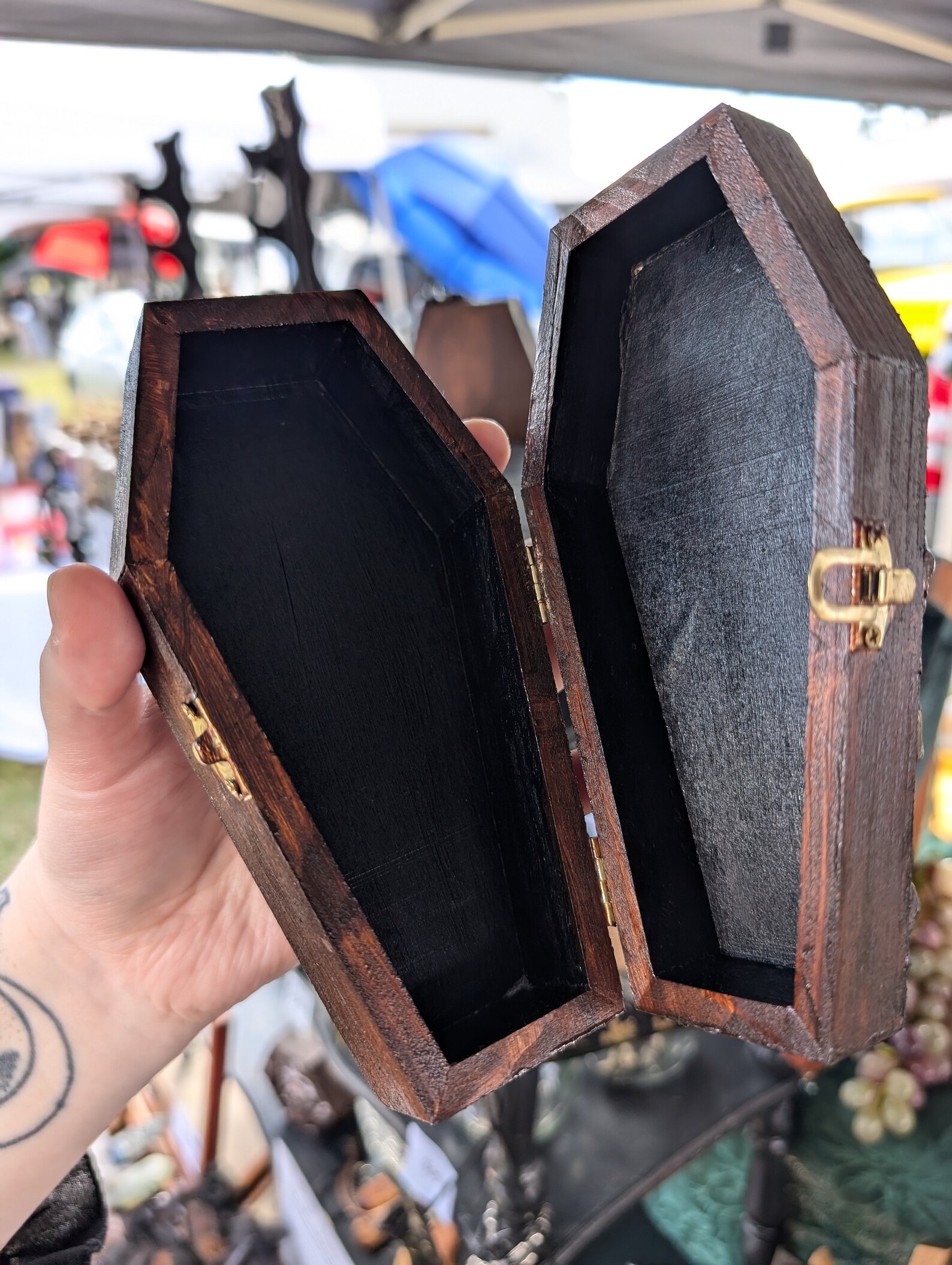 Coffin Mimic Box With Eyes and Teeth Stash Box, Dice Box, Creepy - Etsy