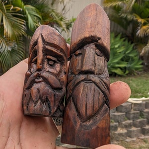 Handcarved Thor Totems Single Totem - Etsy Canada