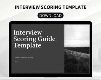 Interview Guide Template - Etsy