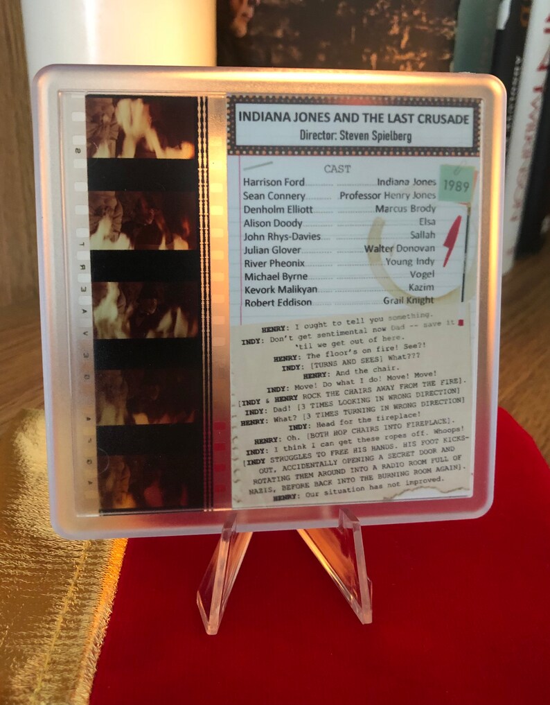 Indiana Jones and the Last Crusade (1989) - Movie Memento - Etsy
