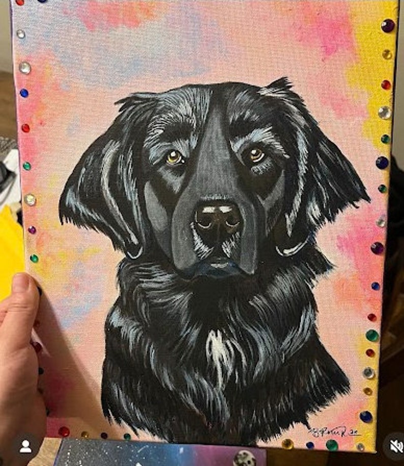 11x14 Acrylic Pet Portrait - Etsy