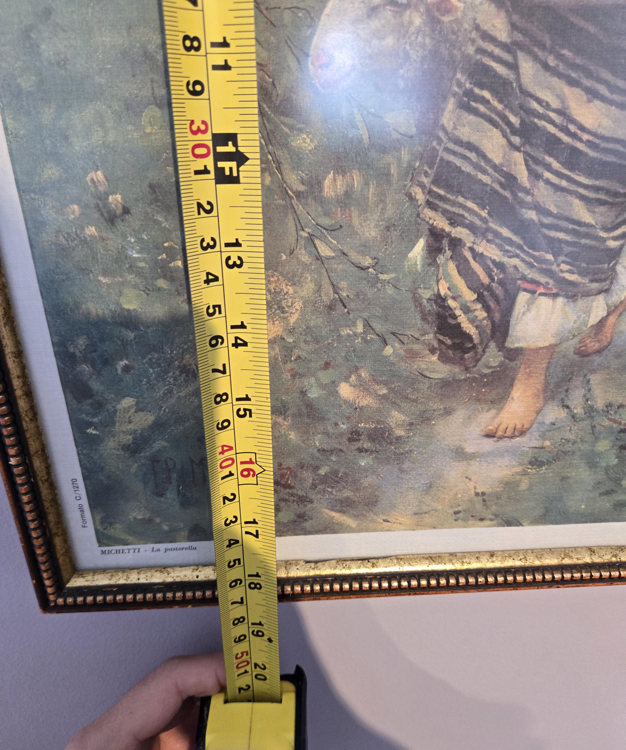 Framed Print of 'the Shepherdess' by Francesco Paolo Michetti, an ...