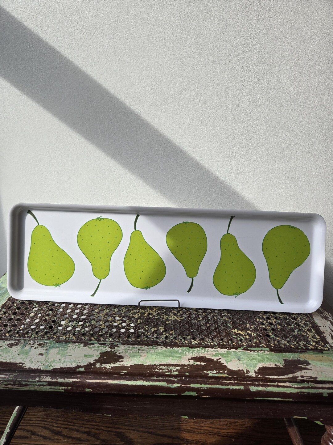 IKEA Melamine Sammamhang Tray in Long Rectangle Size With Green Pear ...