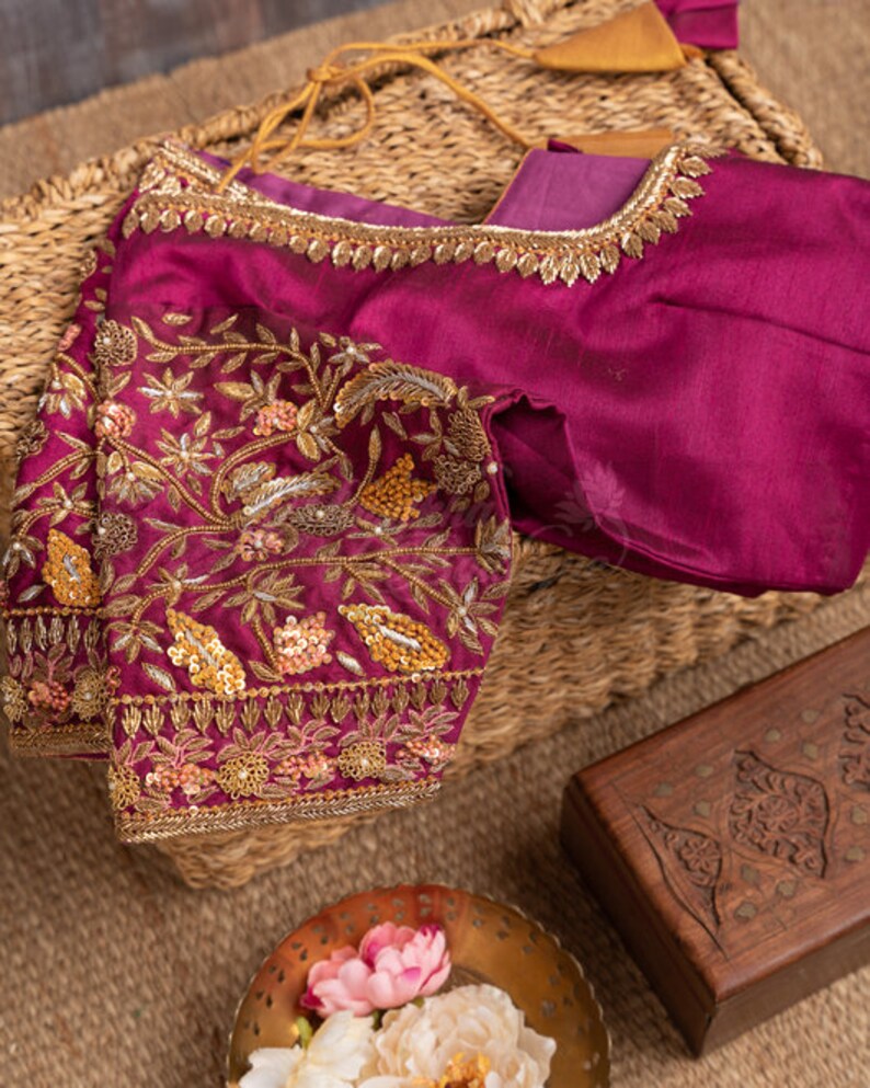 Pretty Pink Paithani Saree Saree With Stitched Blouse in Size 38-44 ...