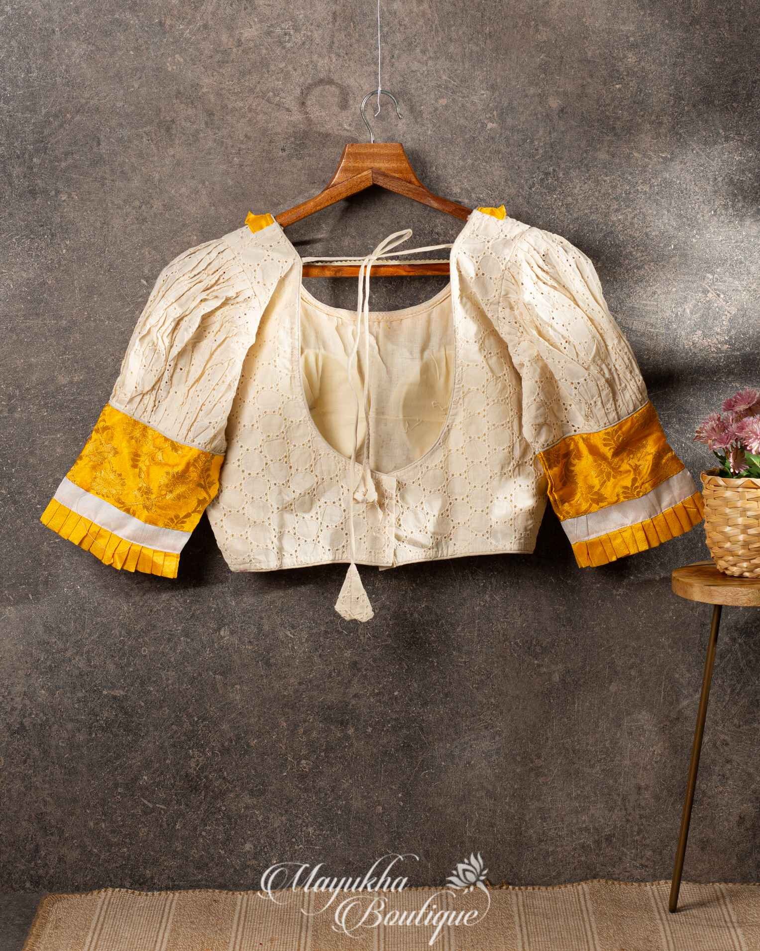 Chikan Elegance Hakoba Blouse | Mayukha Boutique - Etsy