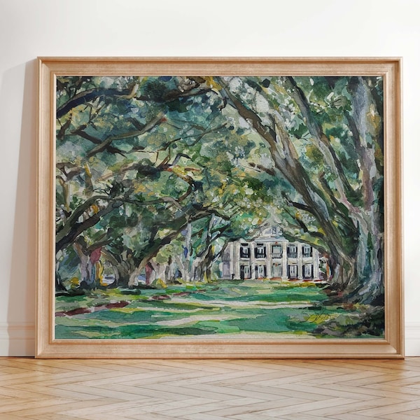 Oak Tree Painting - Etsy