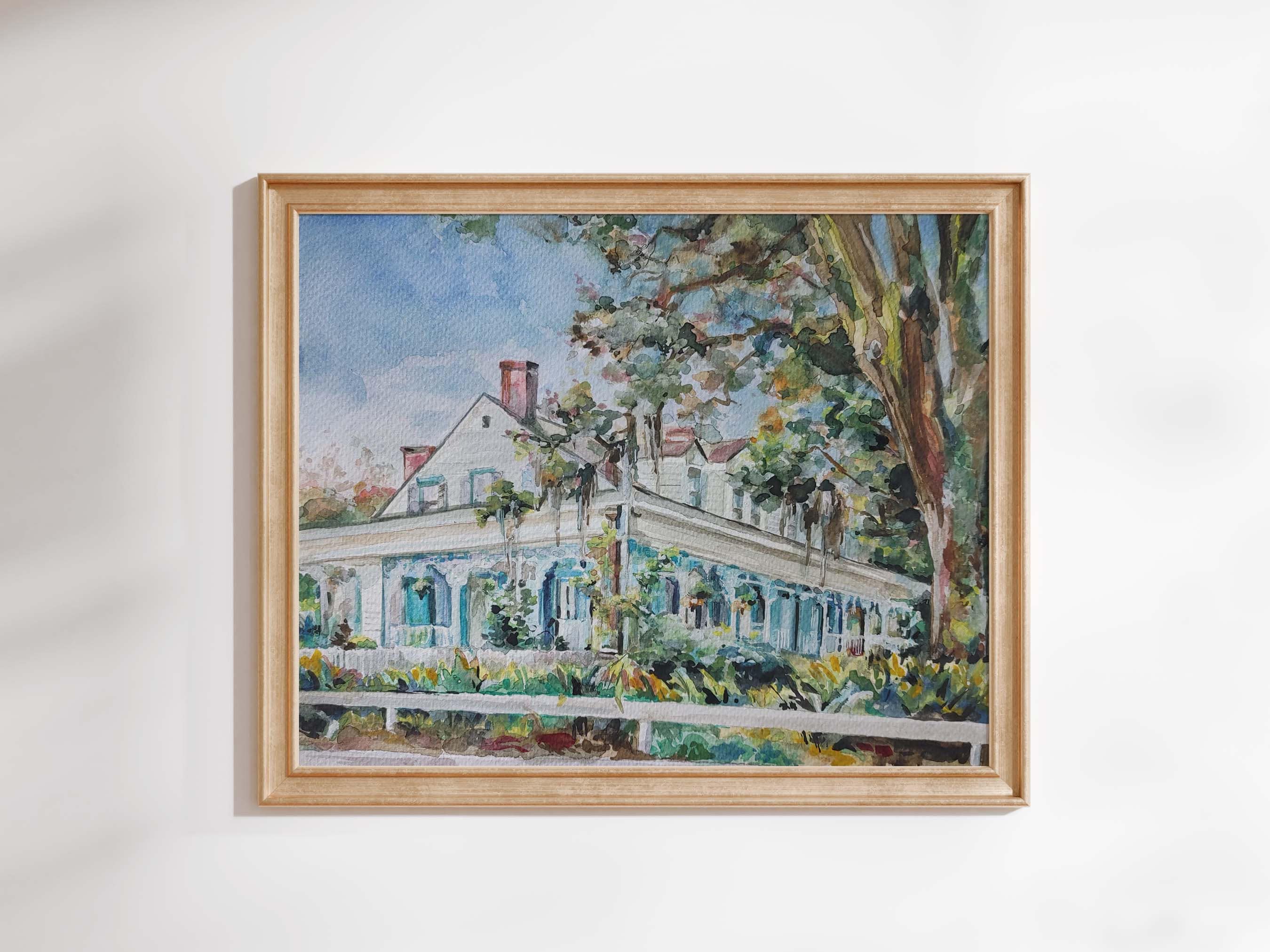 The Myrtles Plantation Art Print, Borderless Matte Finish, Original ...