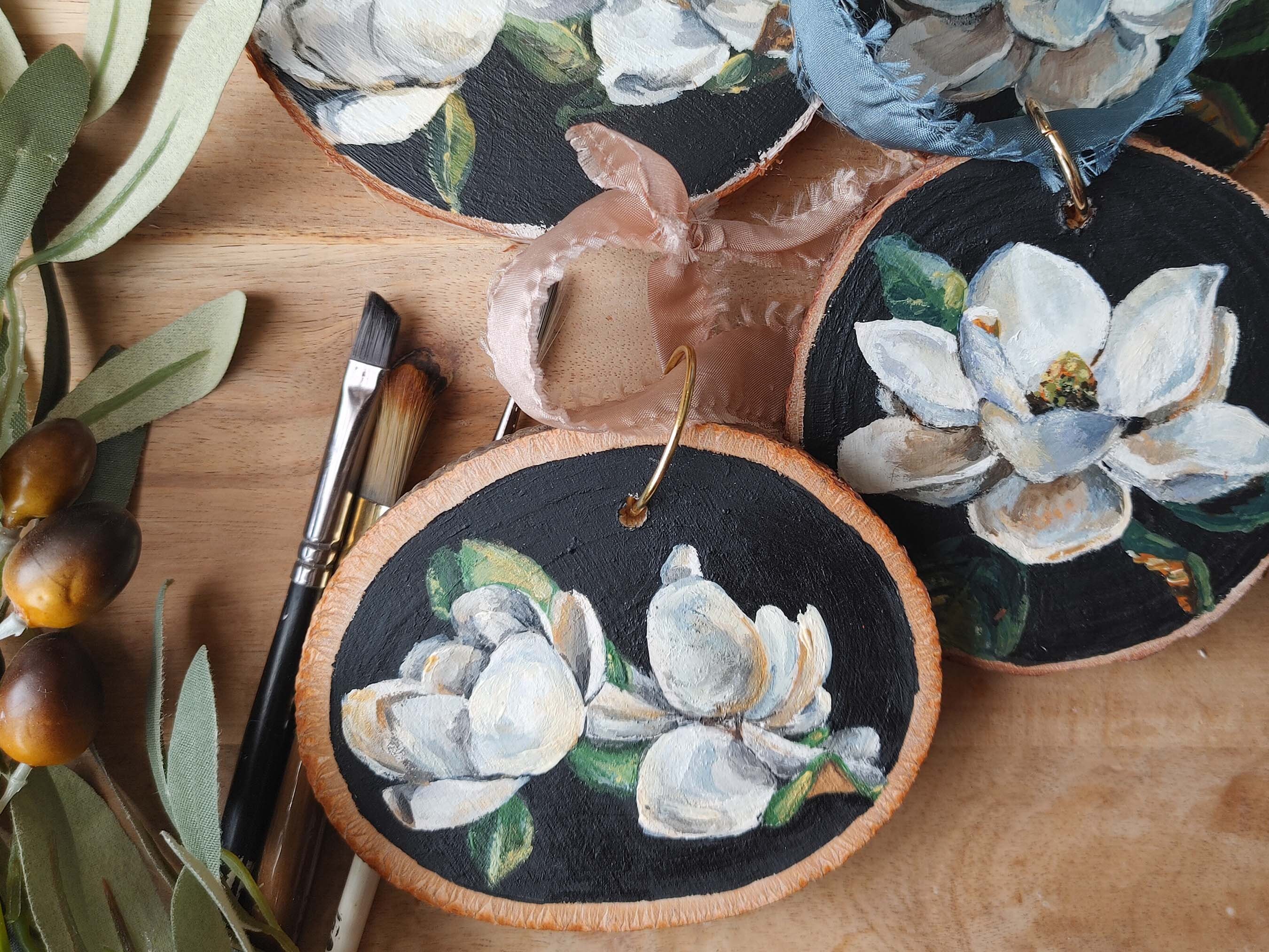 Magnolia Flower Ornament, Magnolia Art Work, Louisiana State Flower ...