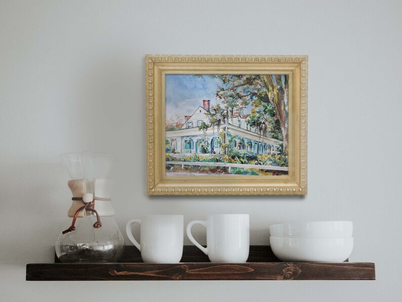 The Myrtles Plantation Art Print Louisiana Themed Home Decor Louisiana ...