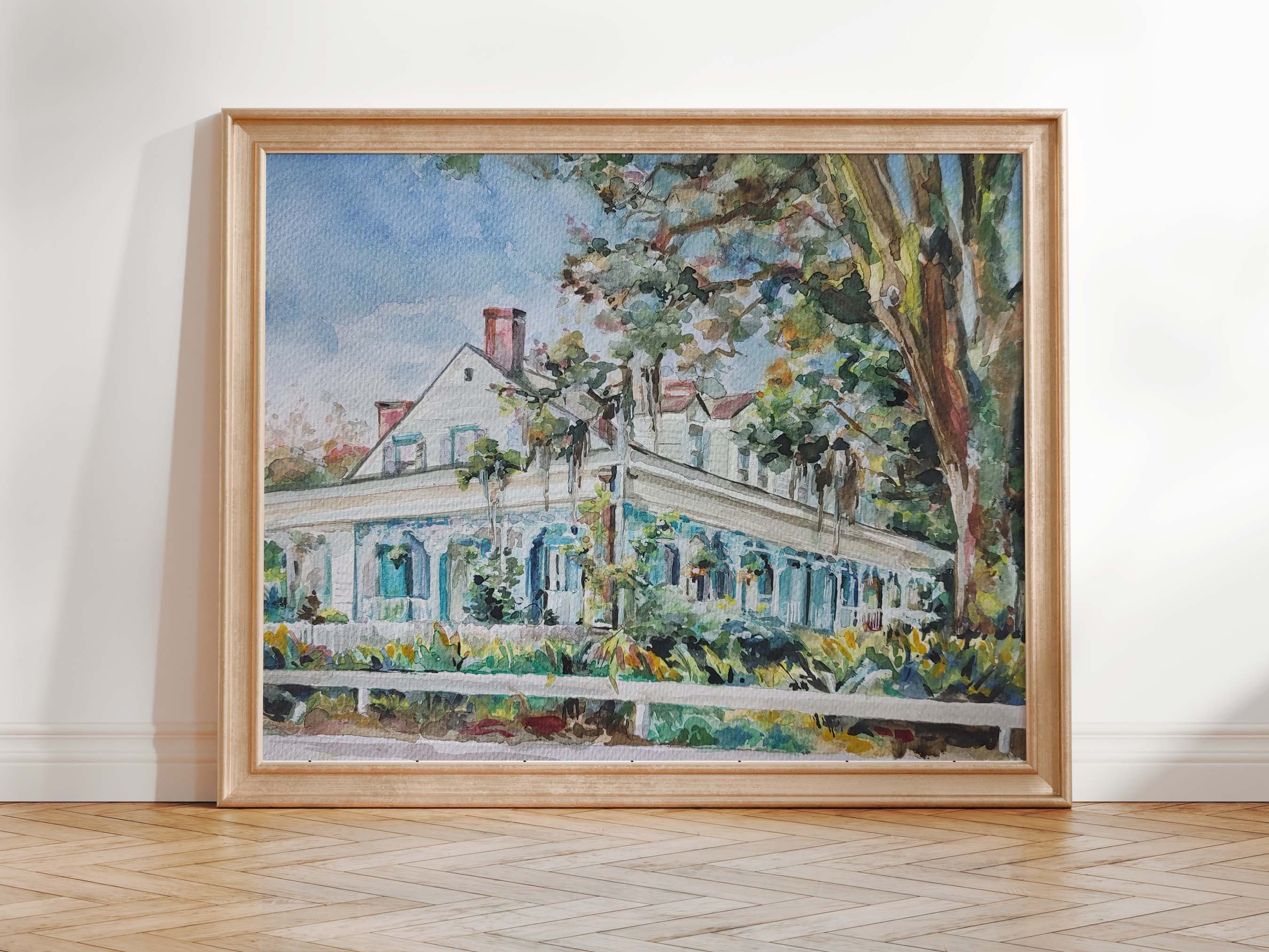 The Myrtles Plantation Art Print, Borderless Matte Finish, Original ...