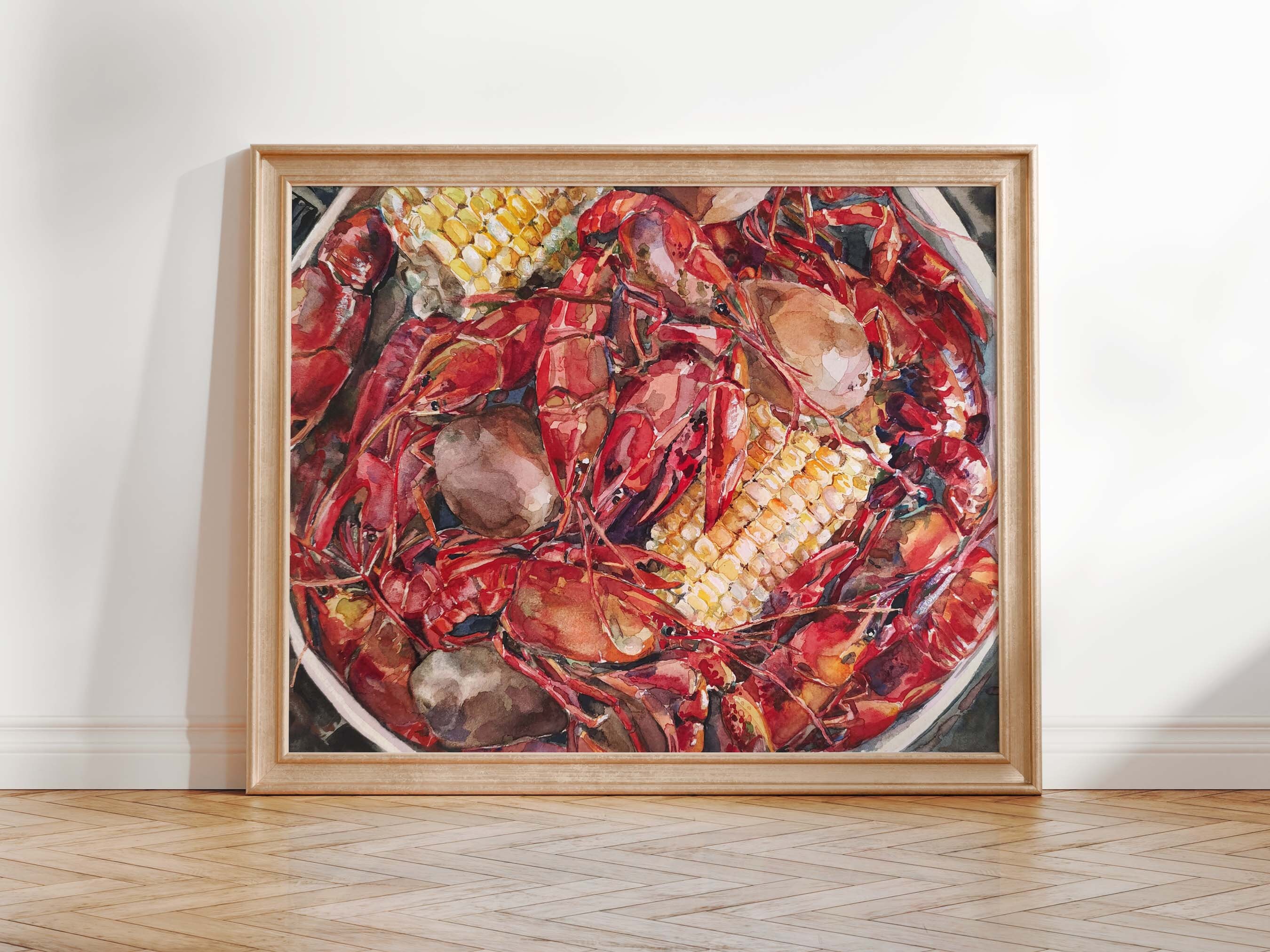 Crawfish Boil Print, Original Paintings by Louisiana Artists, Louisiana ...