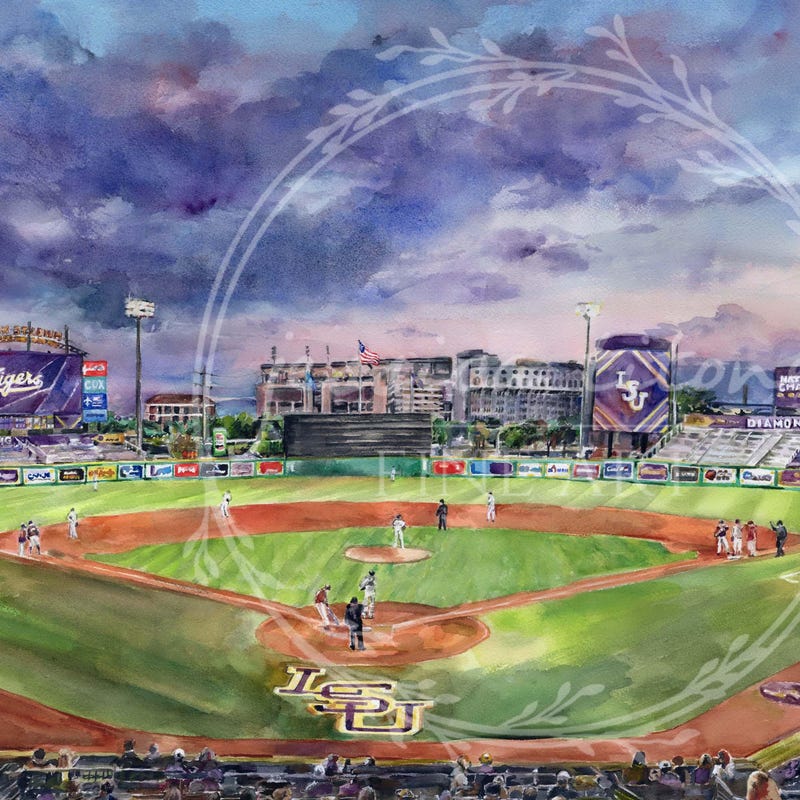 Lsu Baseball Room Decor - Etsy