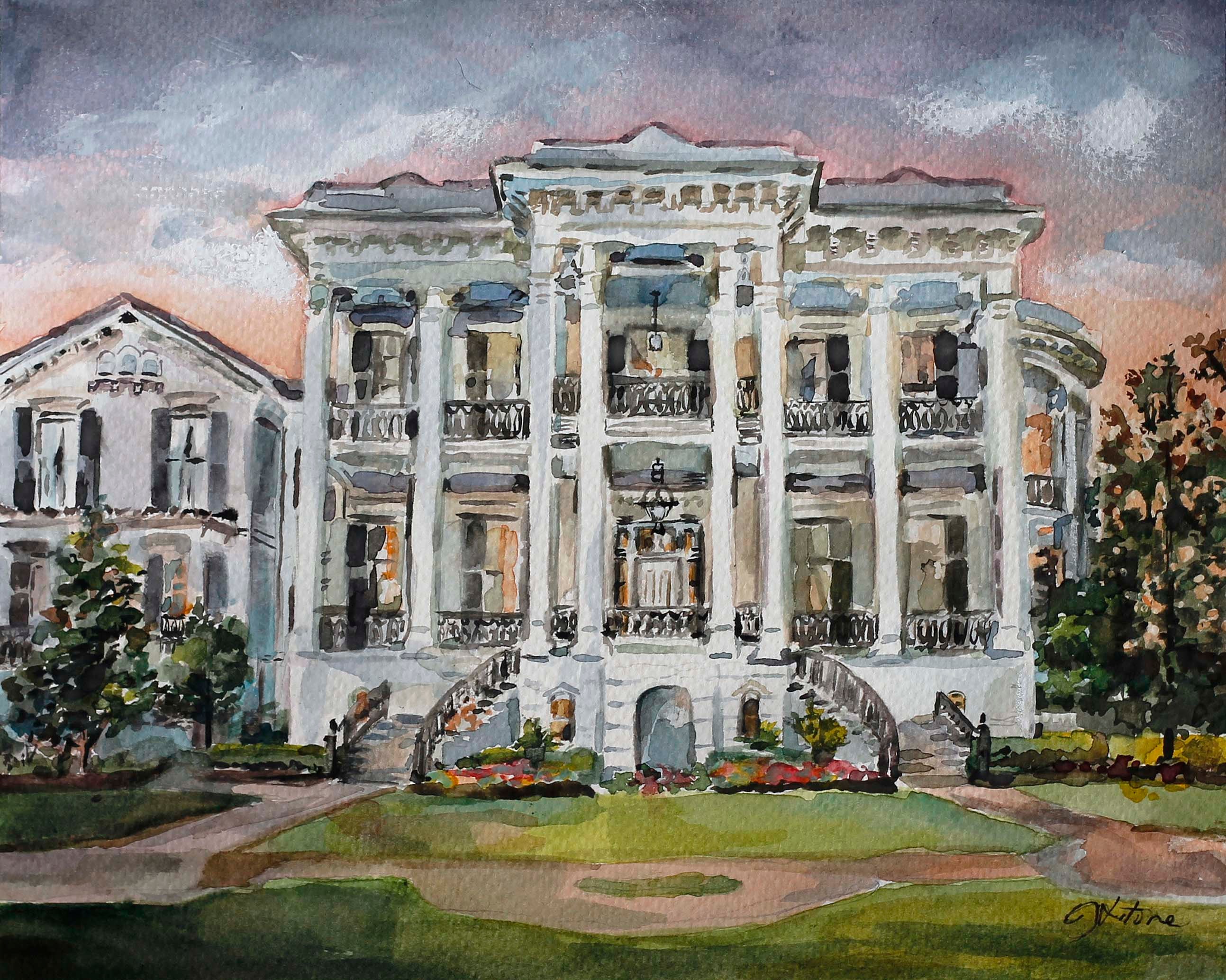 Nottoway Plantation Art Print, Borderless Matte Artist-made Print ...