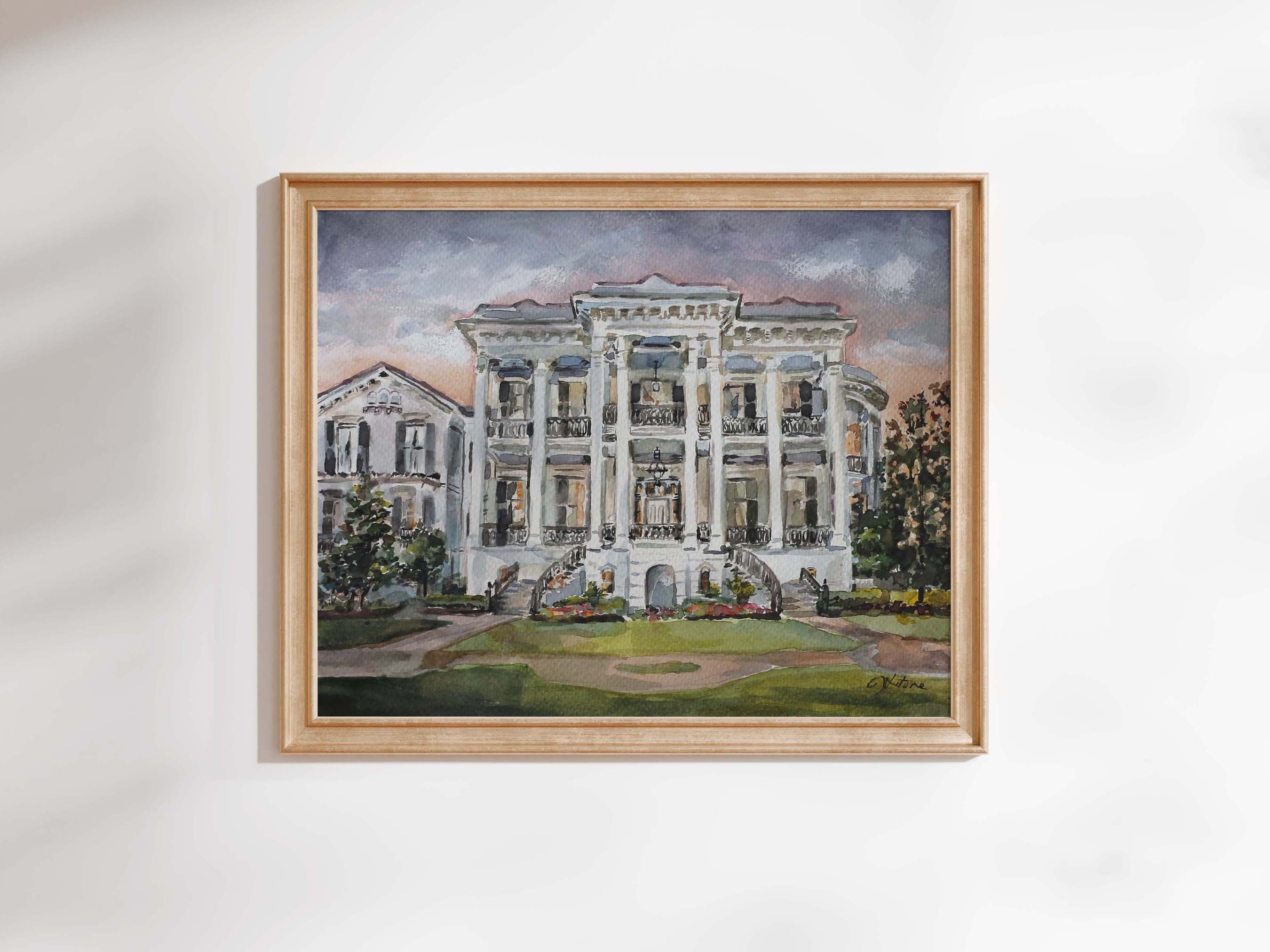 Nottoway Plantation Art Print, Borderless Matte Artist-made Print ...