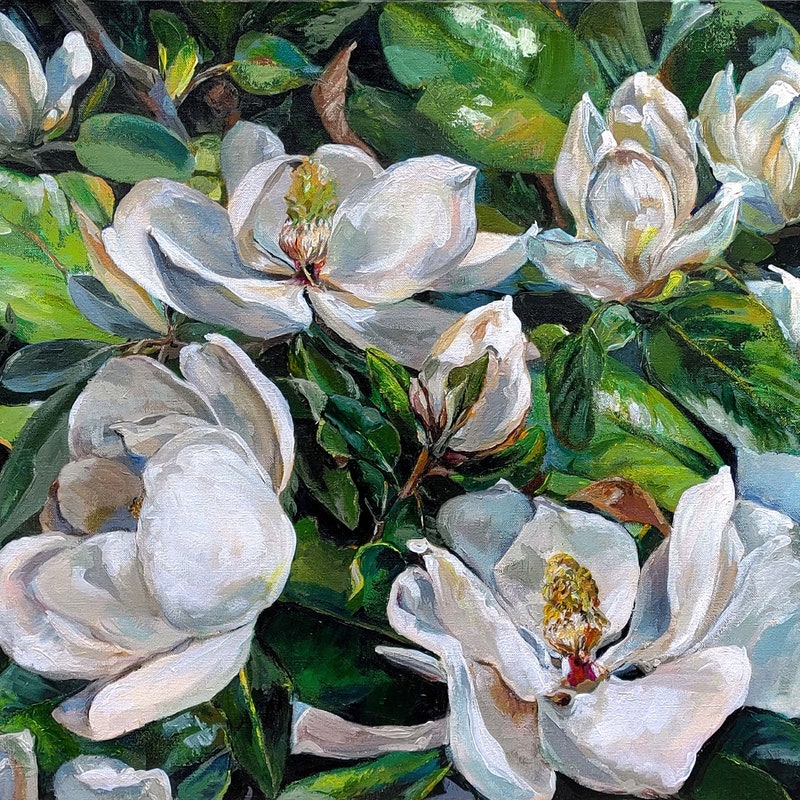 Original Magnolia Artwork - Etsy