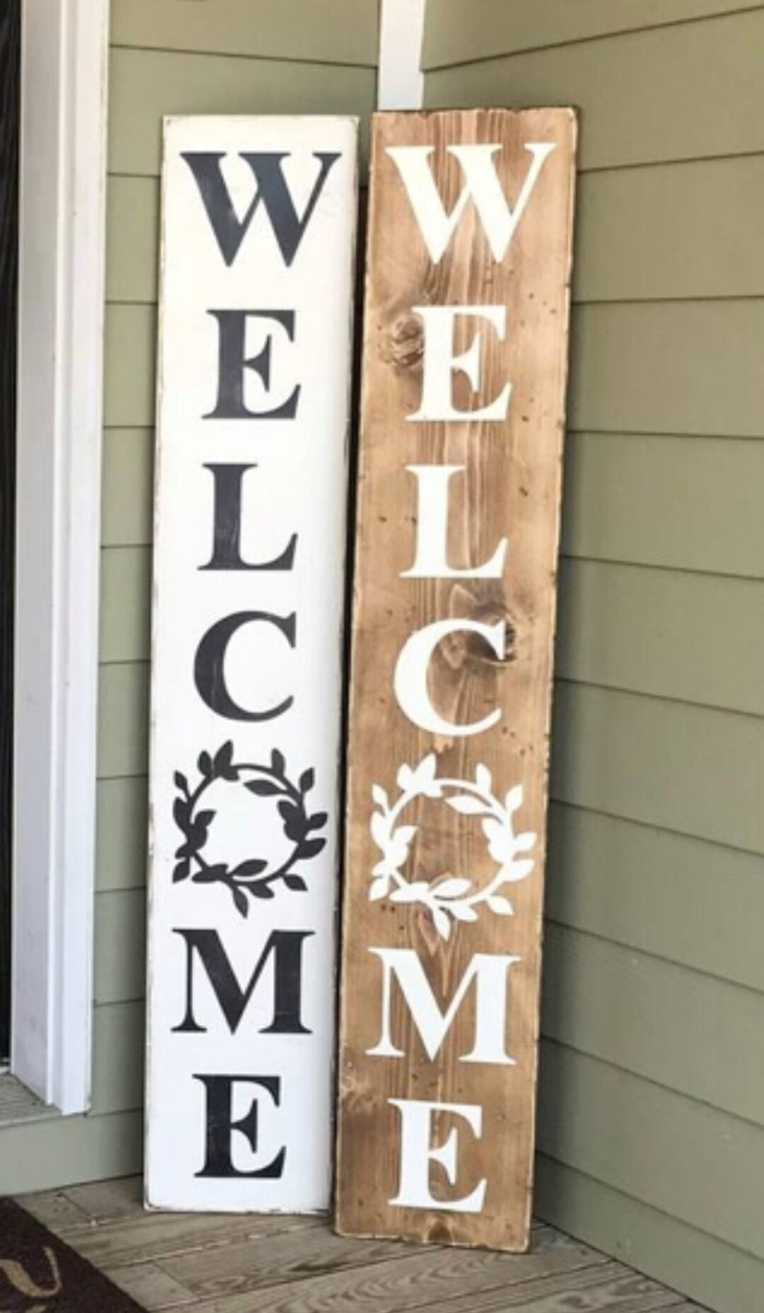 Vertical Porch Welcome Signs - Etsy