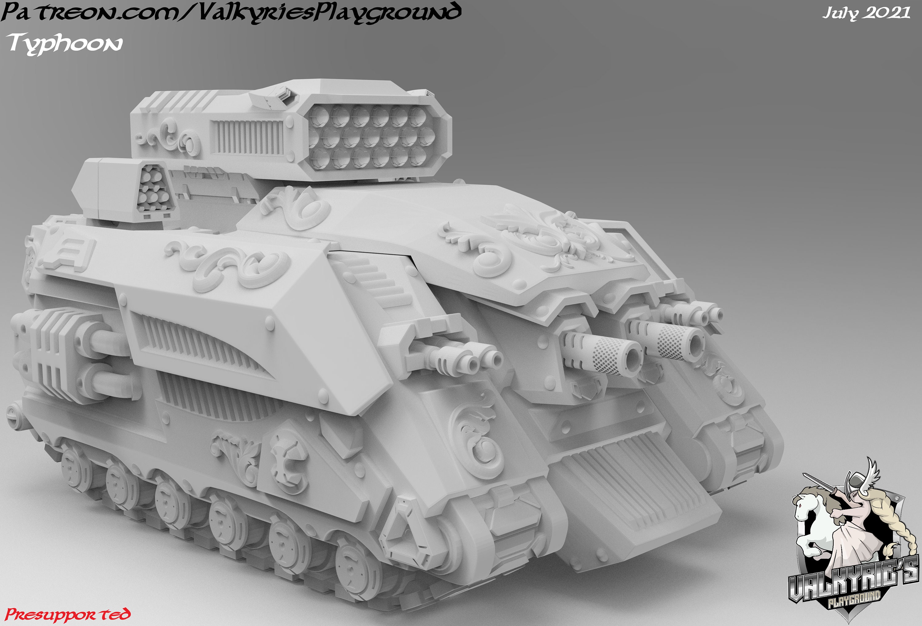 Typhoon Tank from Valkyries Playground in 28mm Tabletop | Etsy