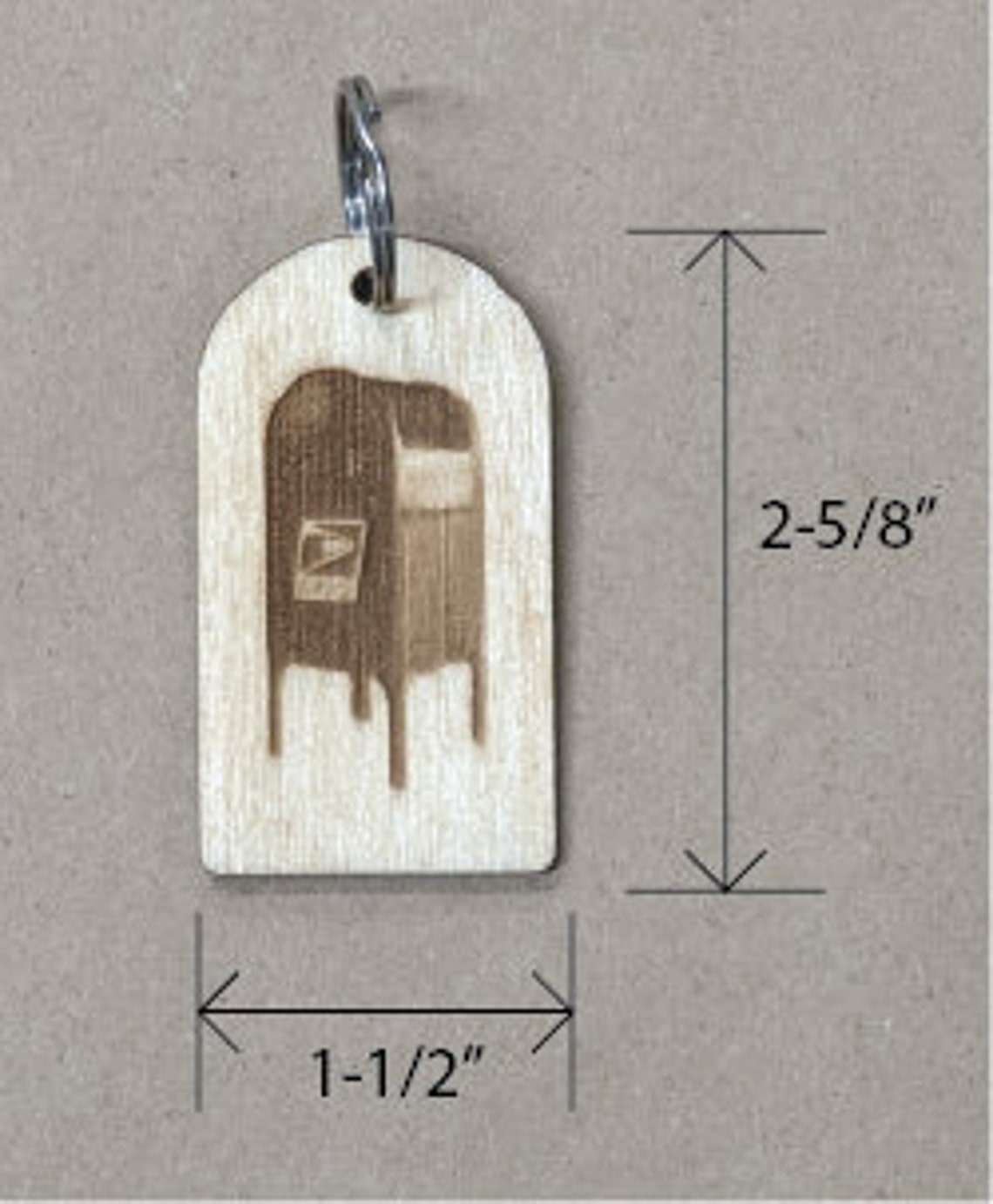 Mailbox / PO Box Keychain - Laser Cut - Finished - Etsy