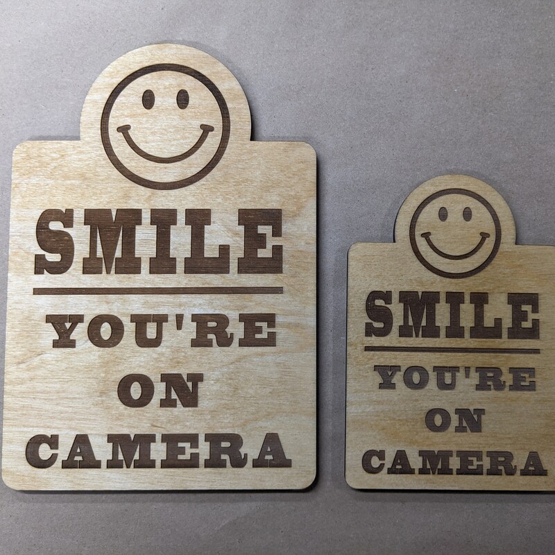 Smile Youre on Camera Sign - Etsy