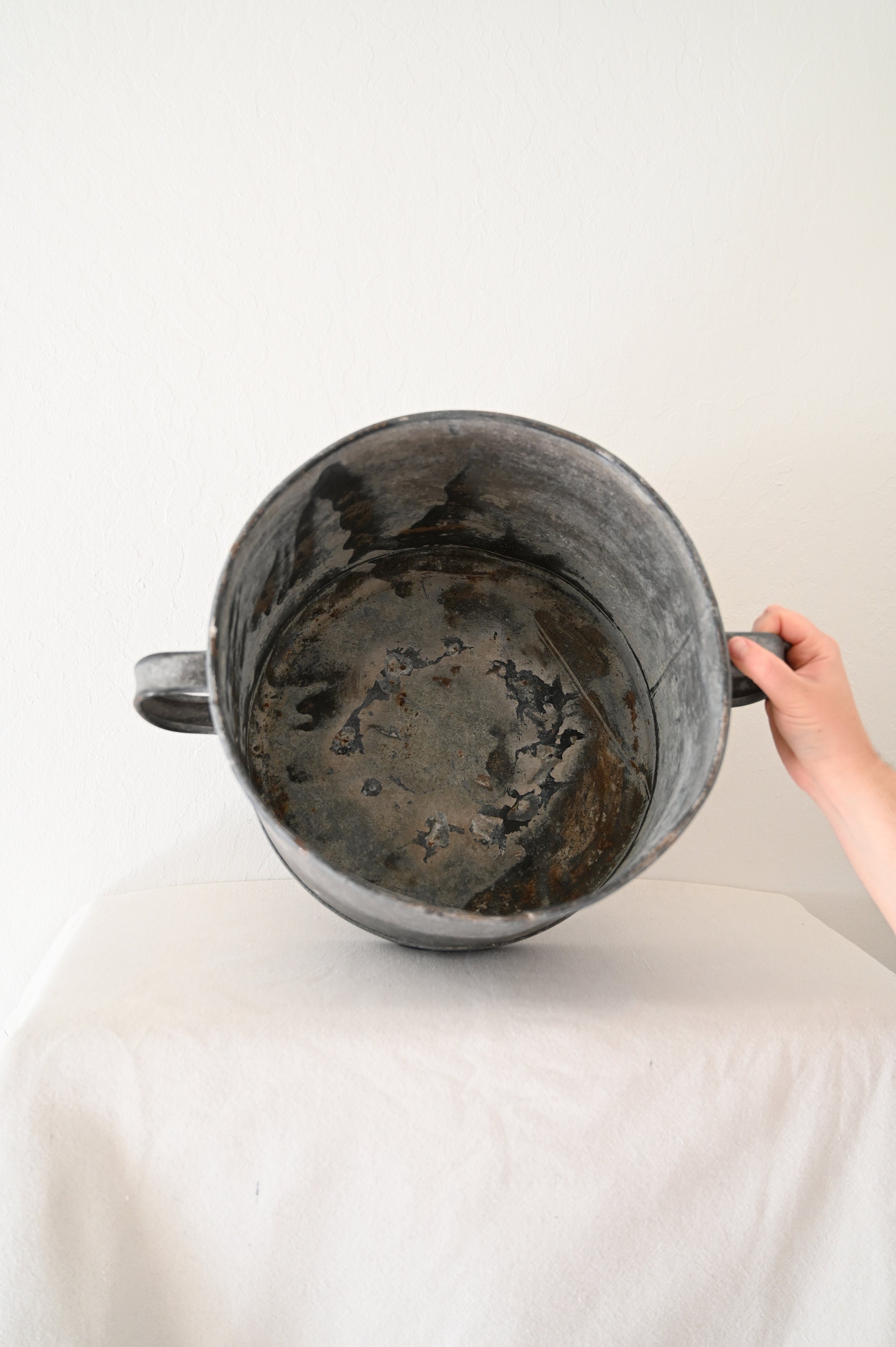 Vintage Hungarian Zinc Pot - Etsy