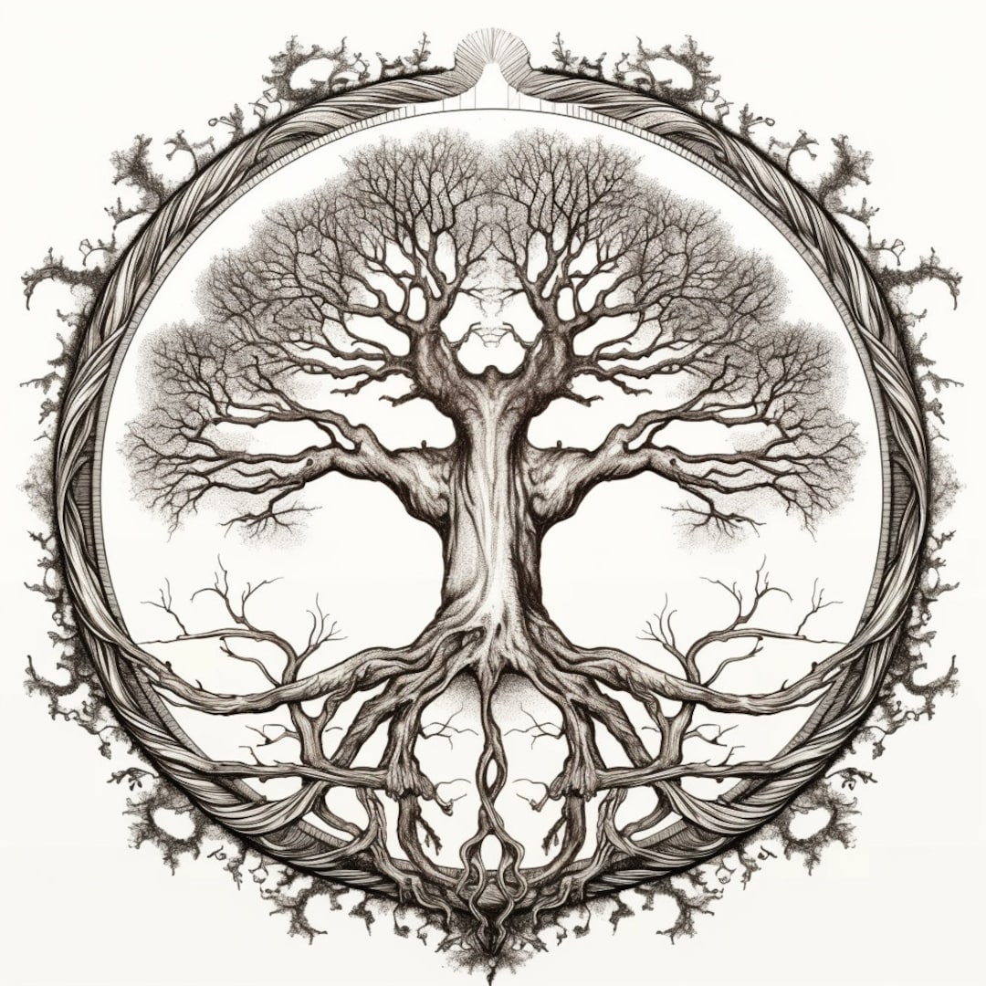Ancient Tree Symmetrical a Beautiful Design in High Resolution for ...