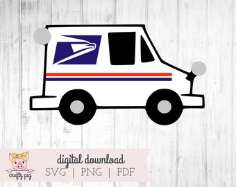 Mail Truck Svg - Etsy