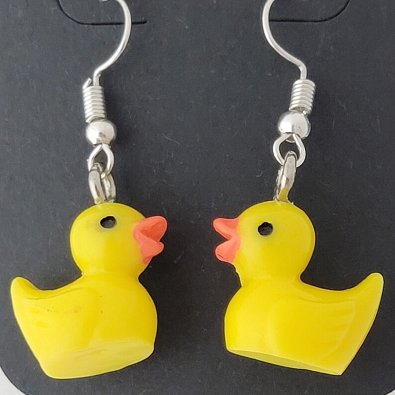 Cute Mini Ducky Earrings - Etsy