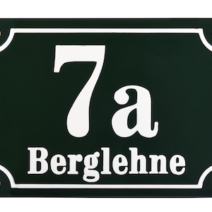 Personalised Enamel Address Sign 12x17 Cm (4.7" X 6.7") - New ...