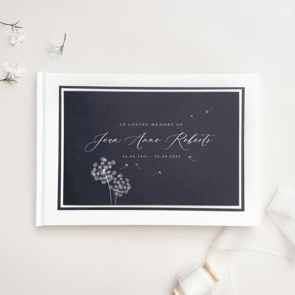 Condolence Book - Etsy