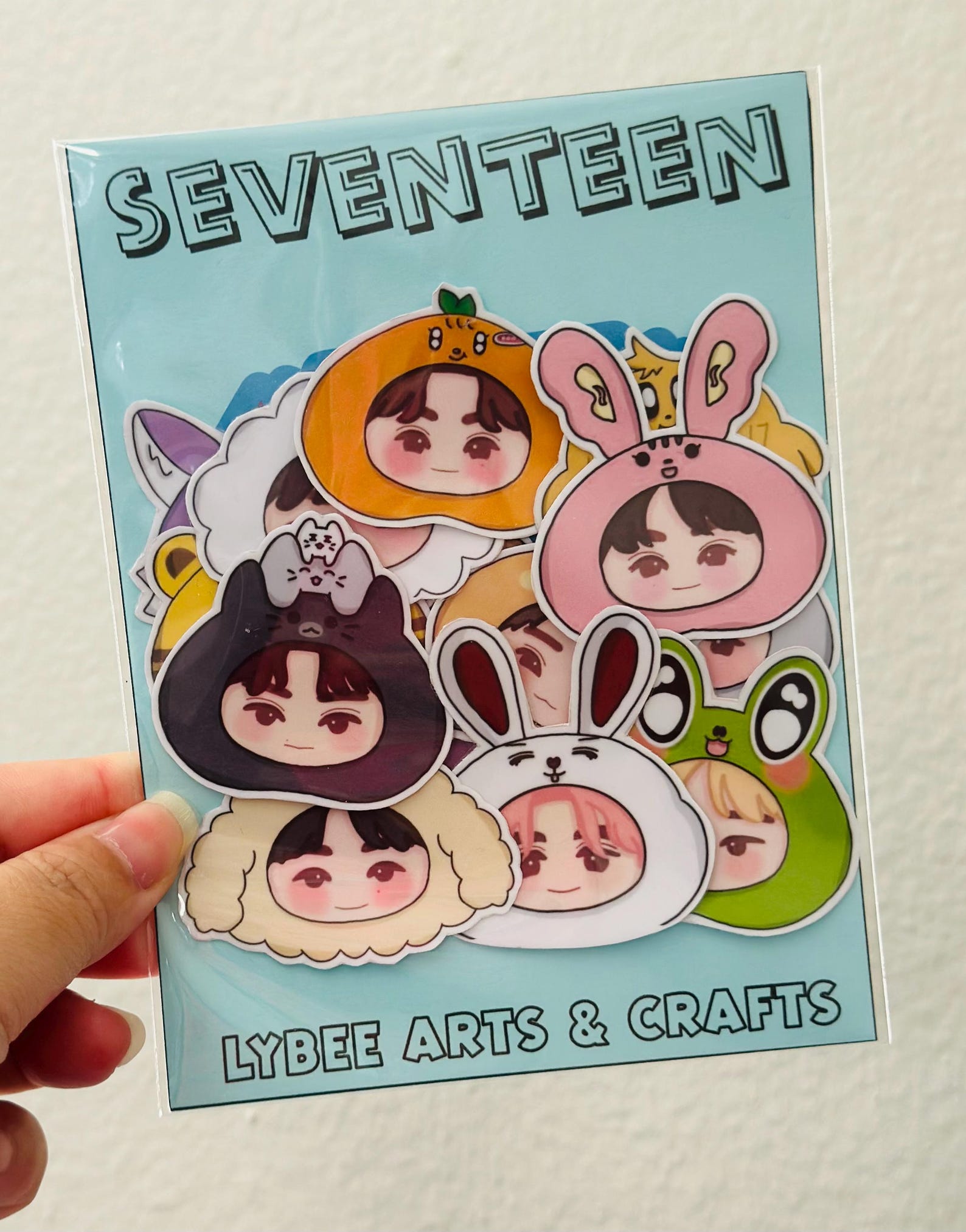 13 Seventeen K-pop Miniteens Cartoonified Stickers – Handmade Fan Art ...