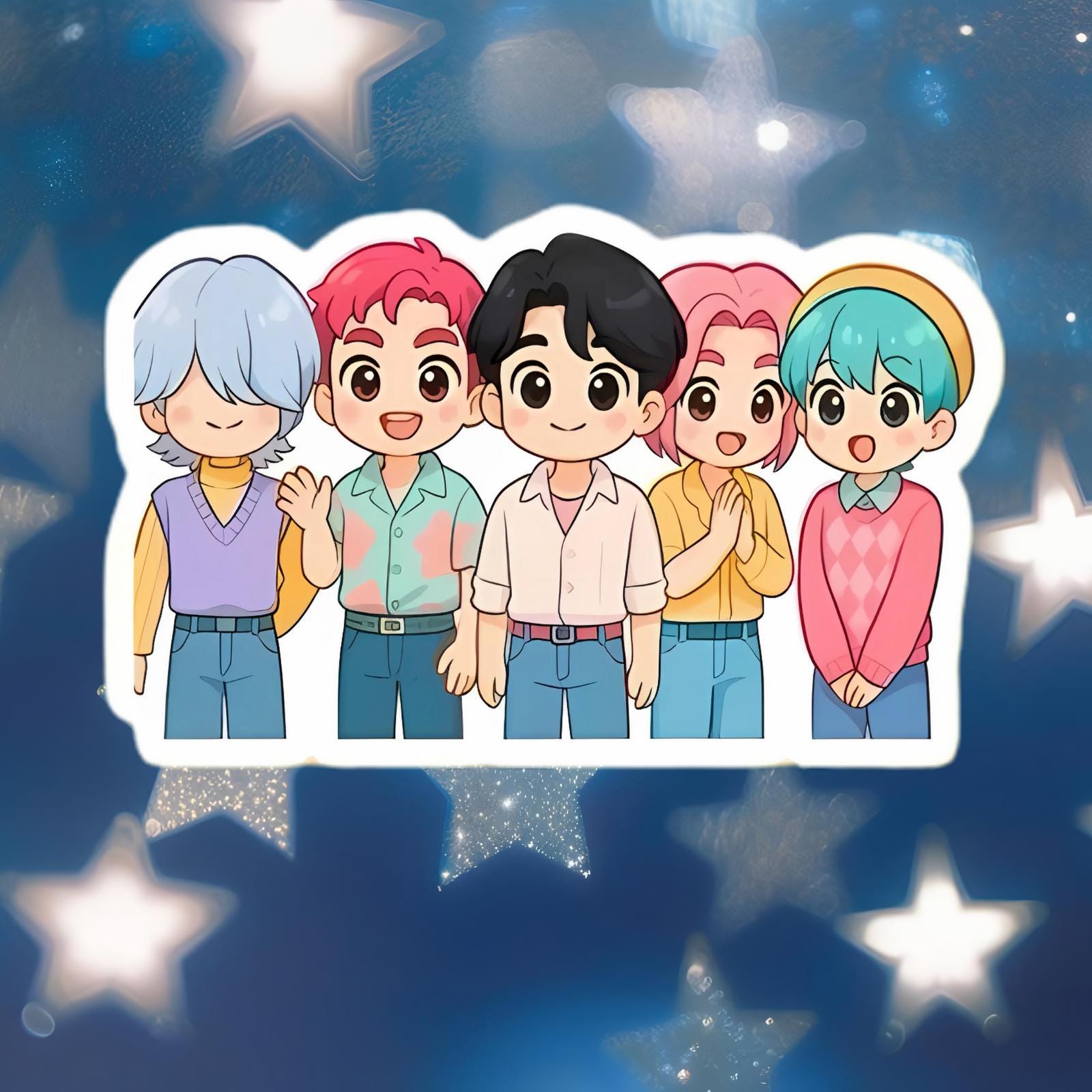 13pcs Saja Boys Kpop Stickers Pack | Demon Hunters Anime Inspired ...