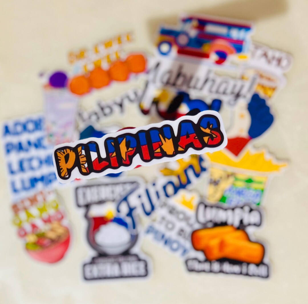 Pinoy Pride Sticker Set | Filipino Culture Stickers | Philippines Flag ...