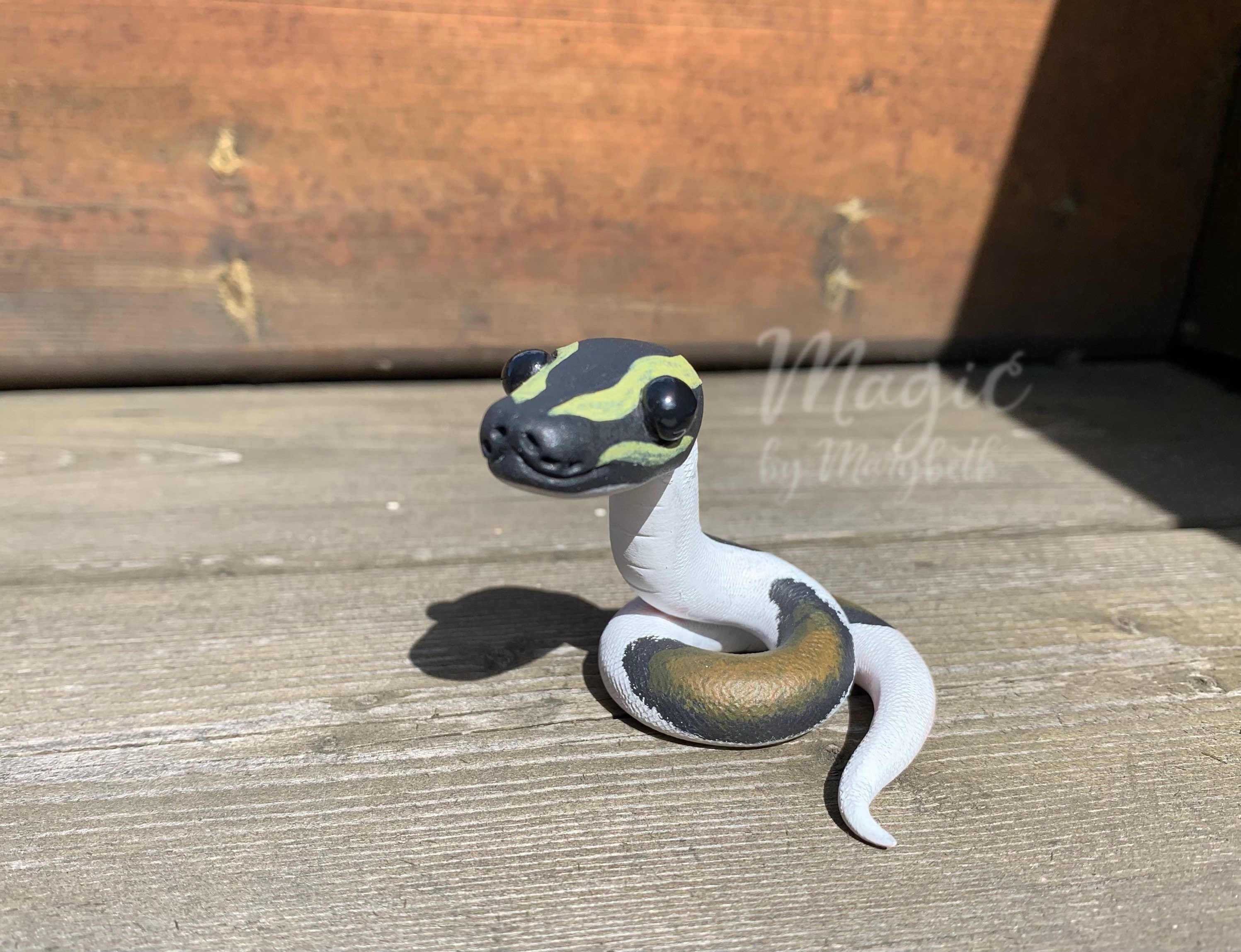 Baby Ball Python Polymer Clay Sculptures Baby Snakes - Etsy