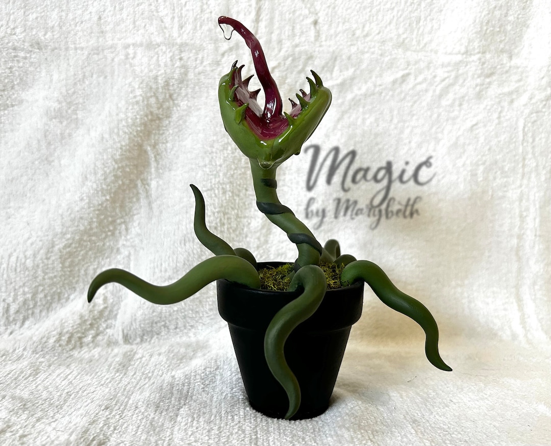 Venus Flytrap Polymer Clay Sculpture 8 Tall - Etsy