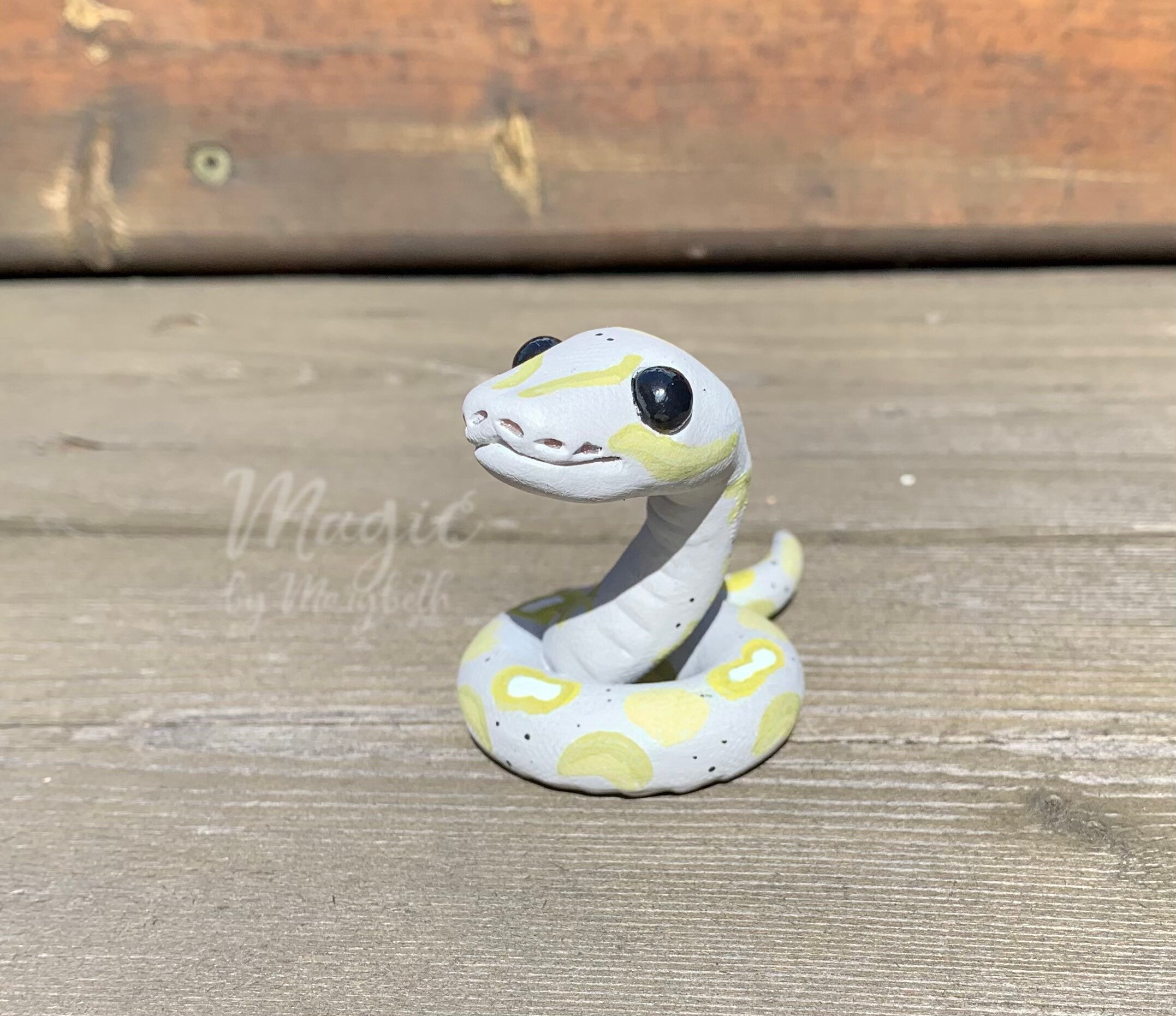 Baby Ball Python Polymer Clay Sculptures Baby Snakes - Etsy