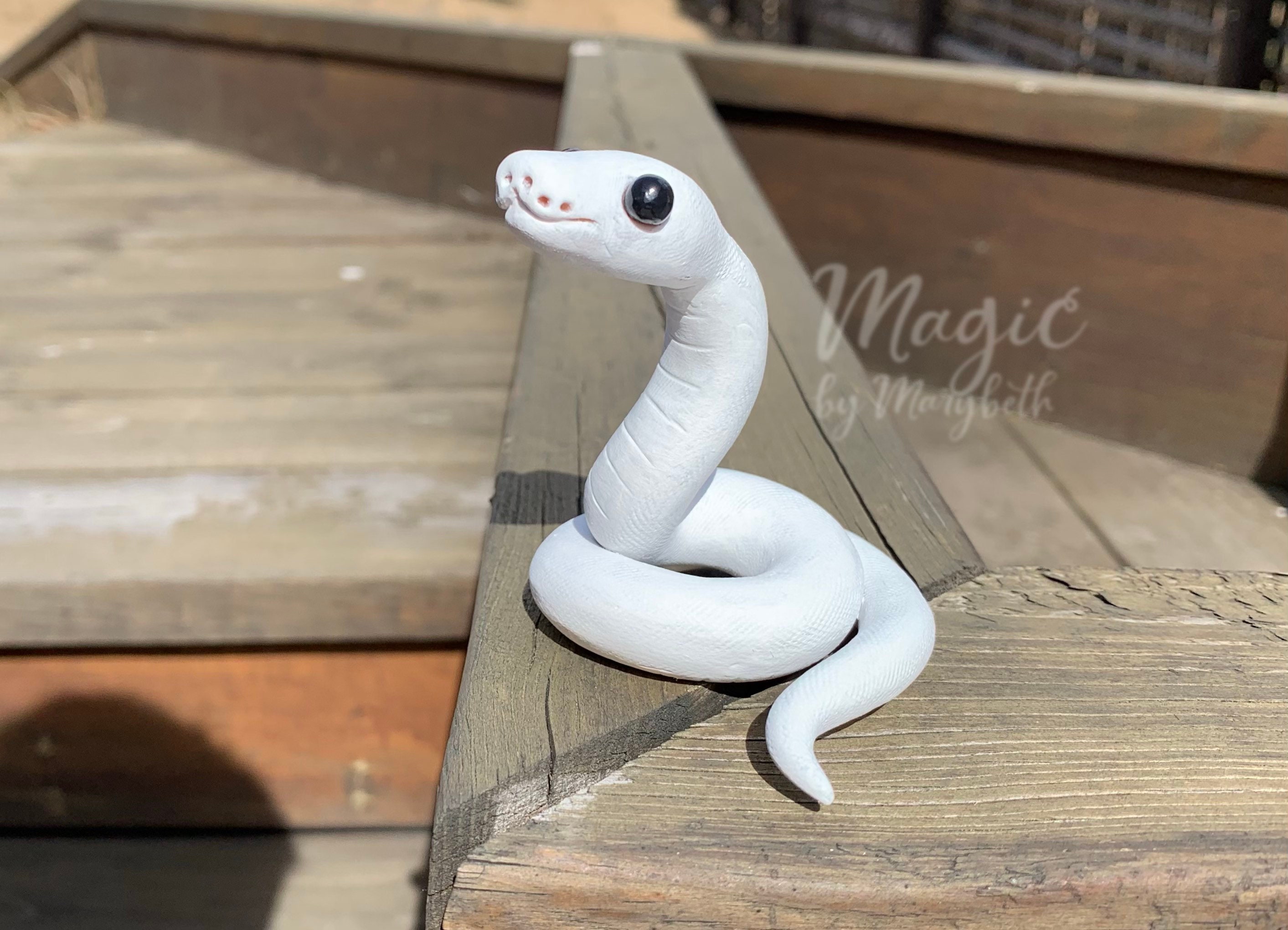 Baby Ball Python Polymer Clay Sculptures Baby Snakes - Etsy