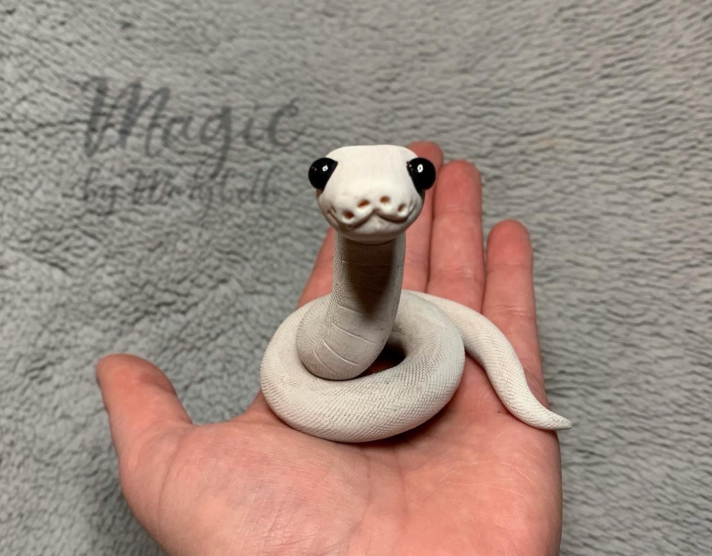 Baby Ball Python Polymer Clay Sculptures Baby Snakes - Etsy