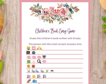 Guess the Emoji Book - Etsy