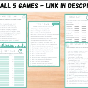 Office Party Game Printable Numbers Game Party Started Game - Etsy