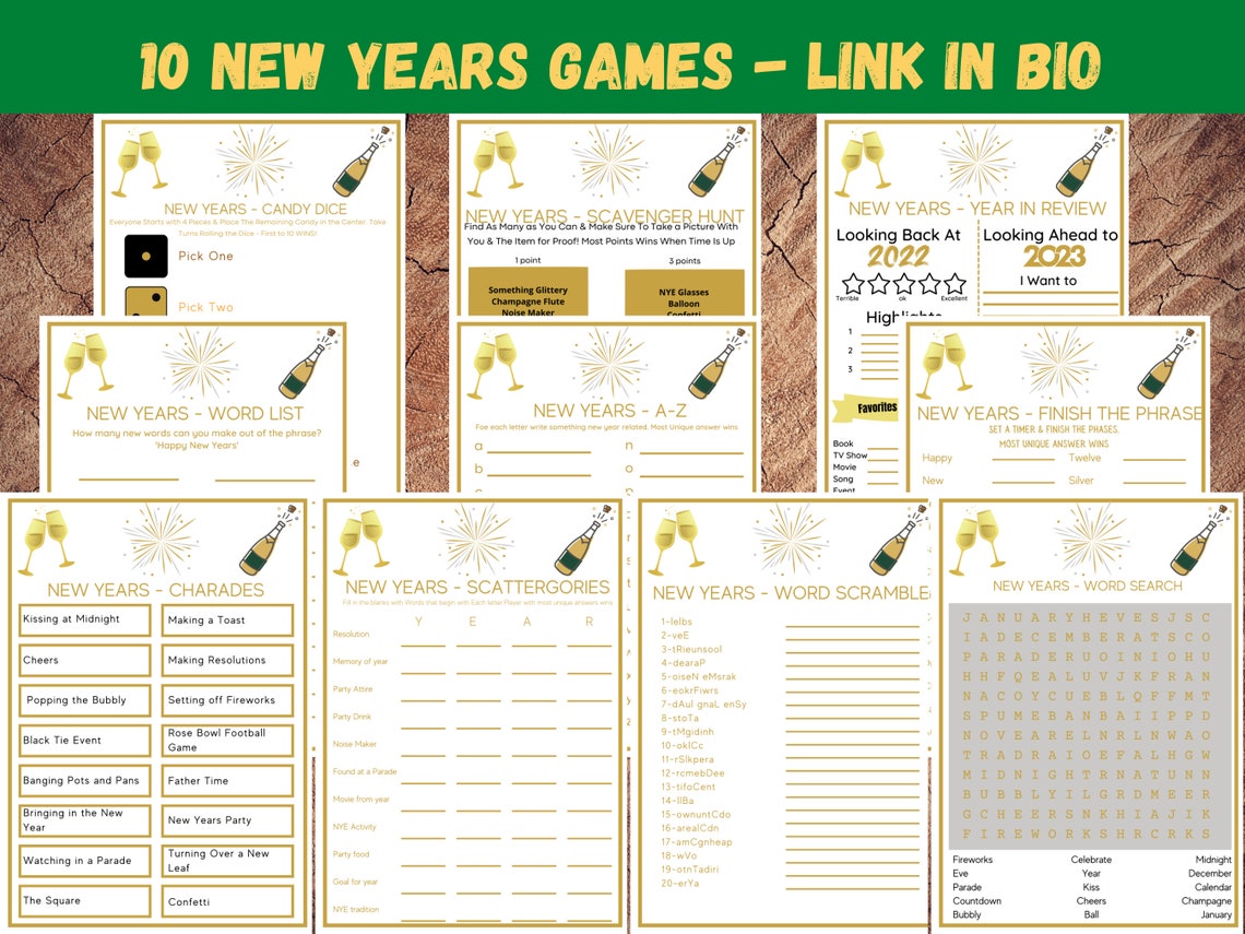 Spelling Game Hogmanay Party Games New Years Word List Game Canva ...