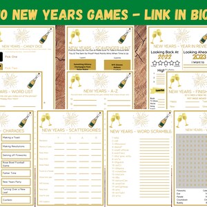 Spelling Game Hogmanay Party Games New Years Word List Game Canva ...