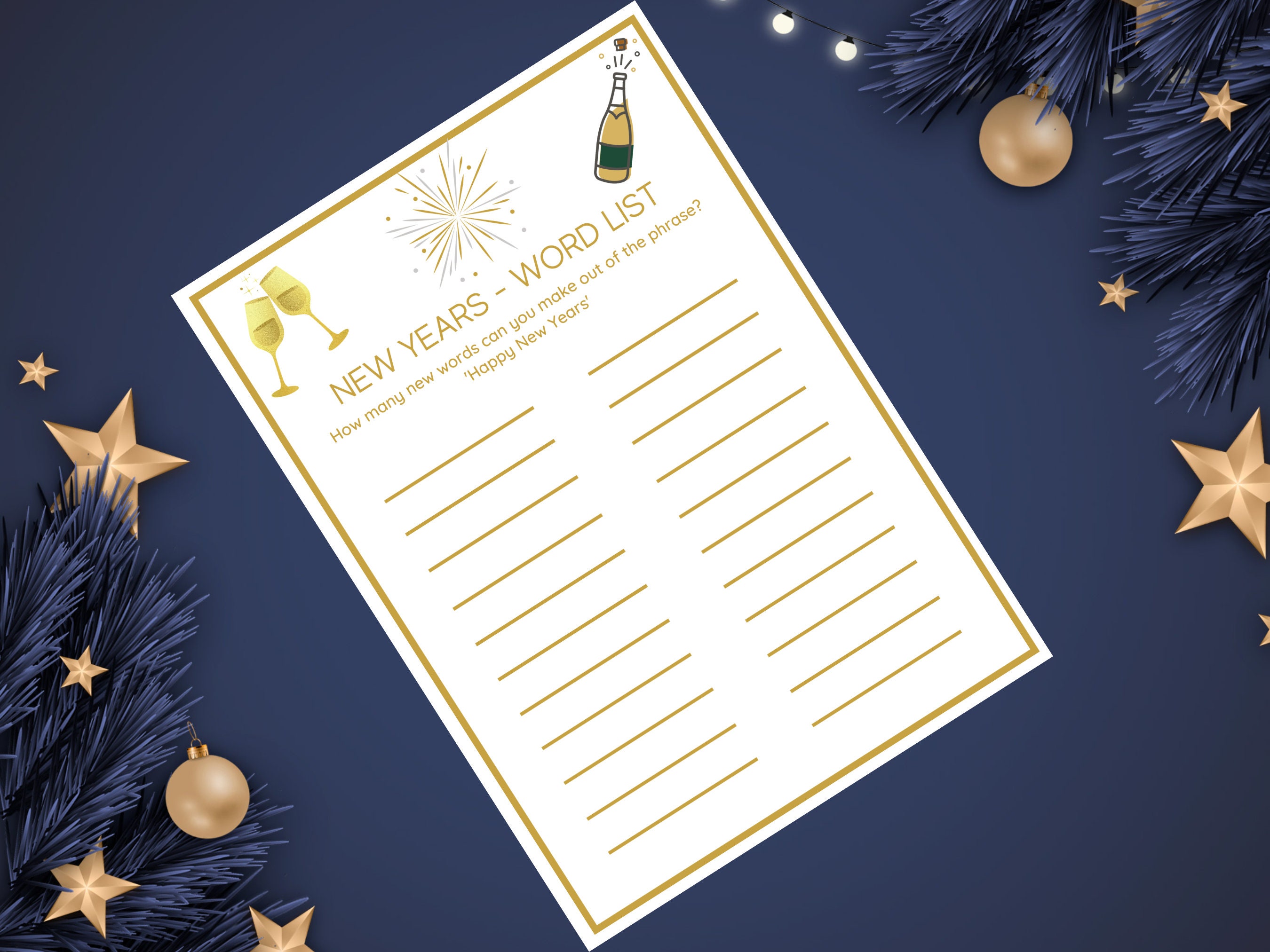 Spelling Game Hogmanay Party Games New Years Word List Game Canva ...