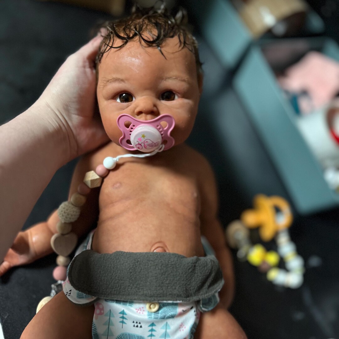 Full Body Biracial/hispanic/custom Skin Tone Full Body Silicone Baby ...