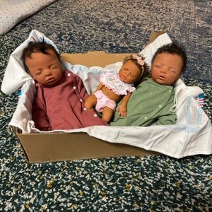 Full Body Silicone Doll Newborn Size.18 Inches 7lbs Can Take a Bath ...